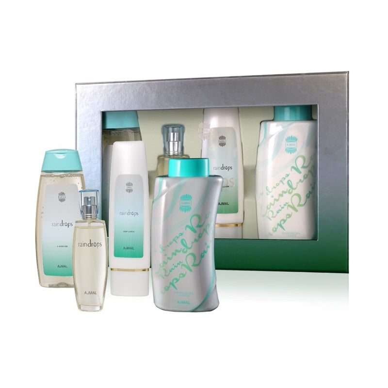 Raindrops Gift Set By Ajmal Perfumes for Women– FAWAAH