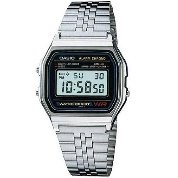 Casio Digital Stainless Steel Band Watch - A159W-N1DF– FAWAAH